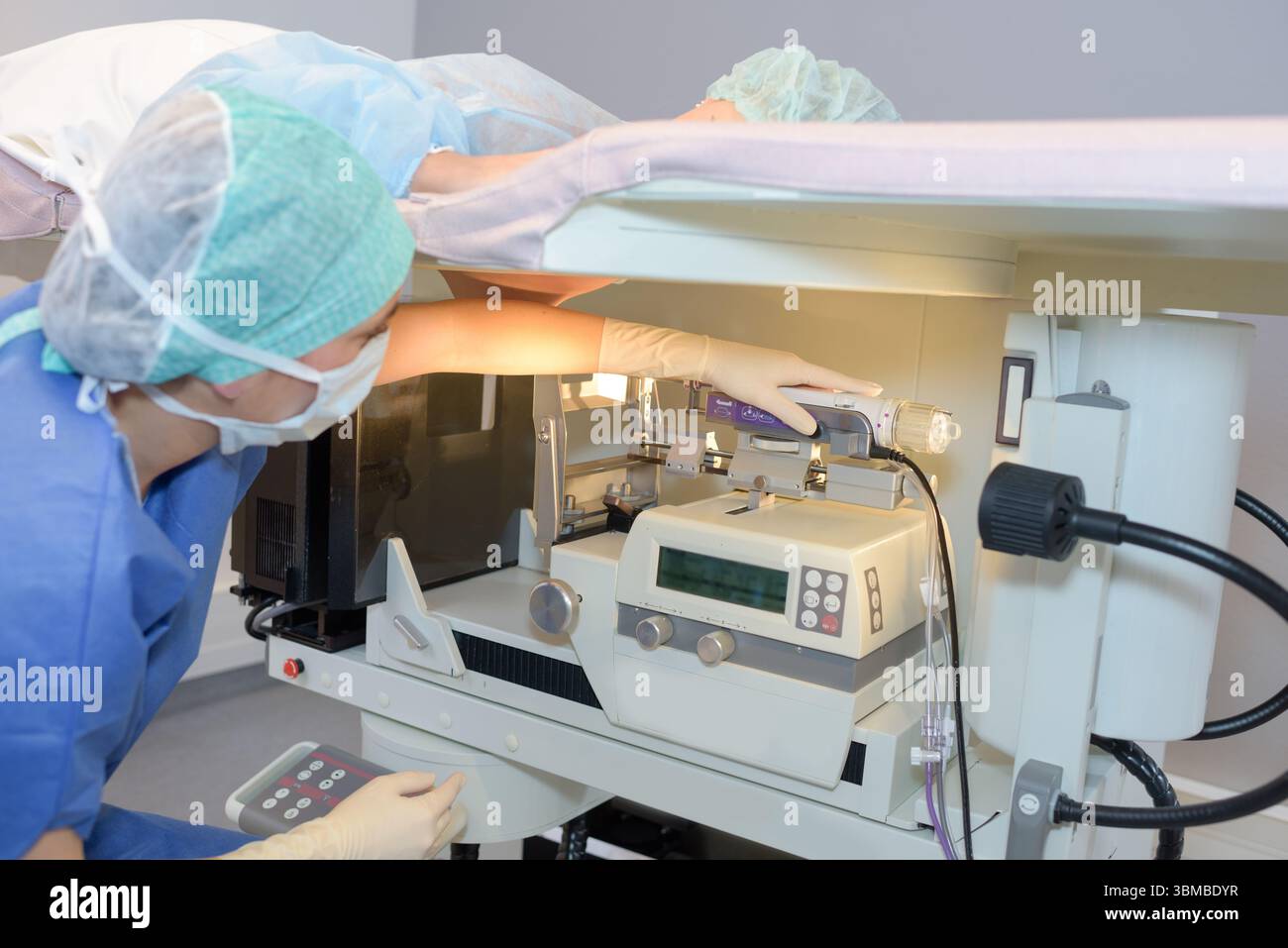 Top view patient lying down hi-res stock photography and images - Alamy