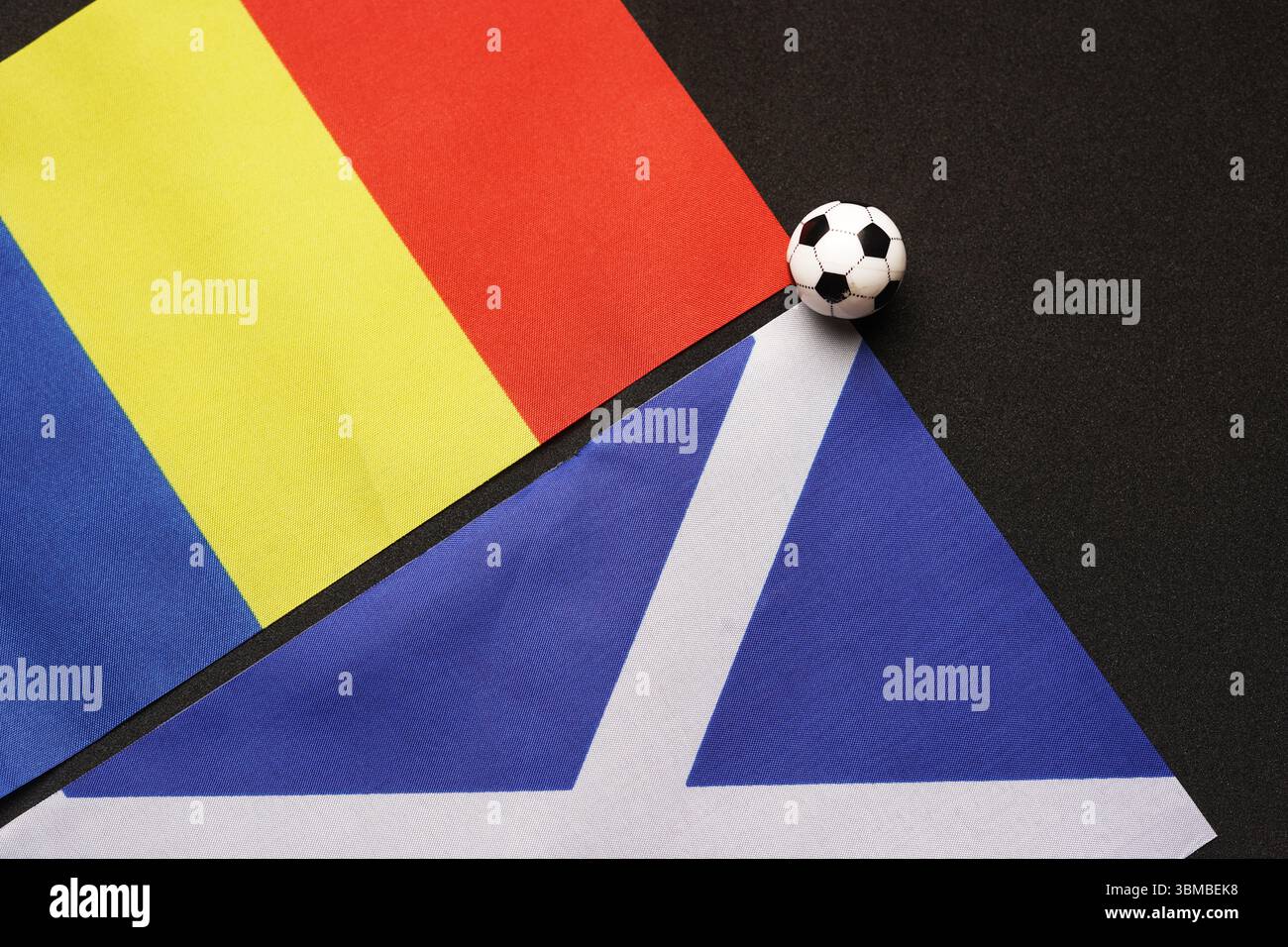 Scotland vs Romania, Football match with national flags Stock Photo - Alamy