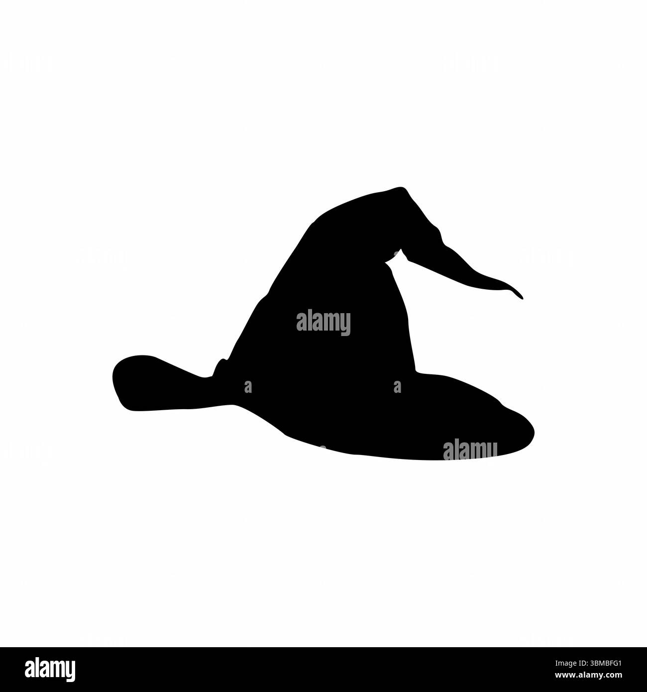 Floating wizard cap Silhouettes Set Stock Photo - Alamy