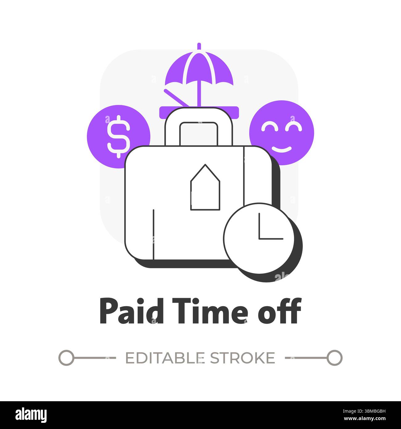 Paid time off symbol hi-res stock photography and images - Alamy