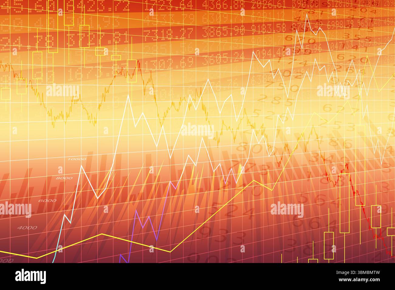 Displaying flat financial data overlay hi-res stock photography and images - Alamy
