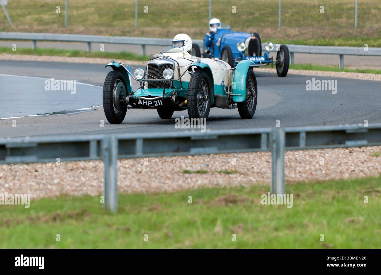 David Saxl, driving his 1934, Riley TT Sprite, to the start of the Sprint Event during the ...