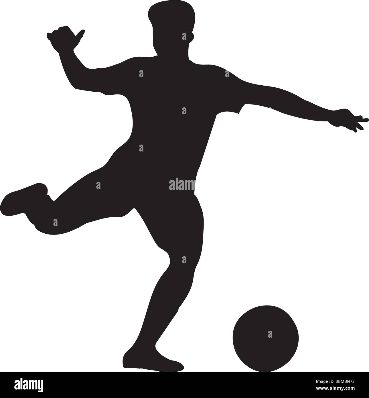Soccer kick goal Black and White Stock Photos & Images - Alamy