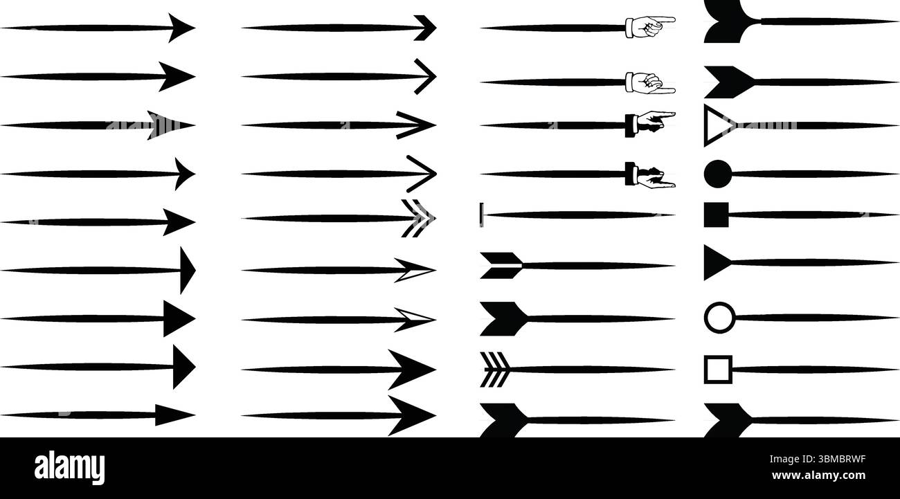 Printable direction arrows hi-res stock photography and images - Alamy