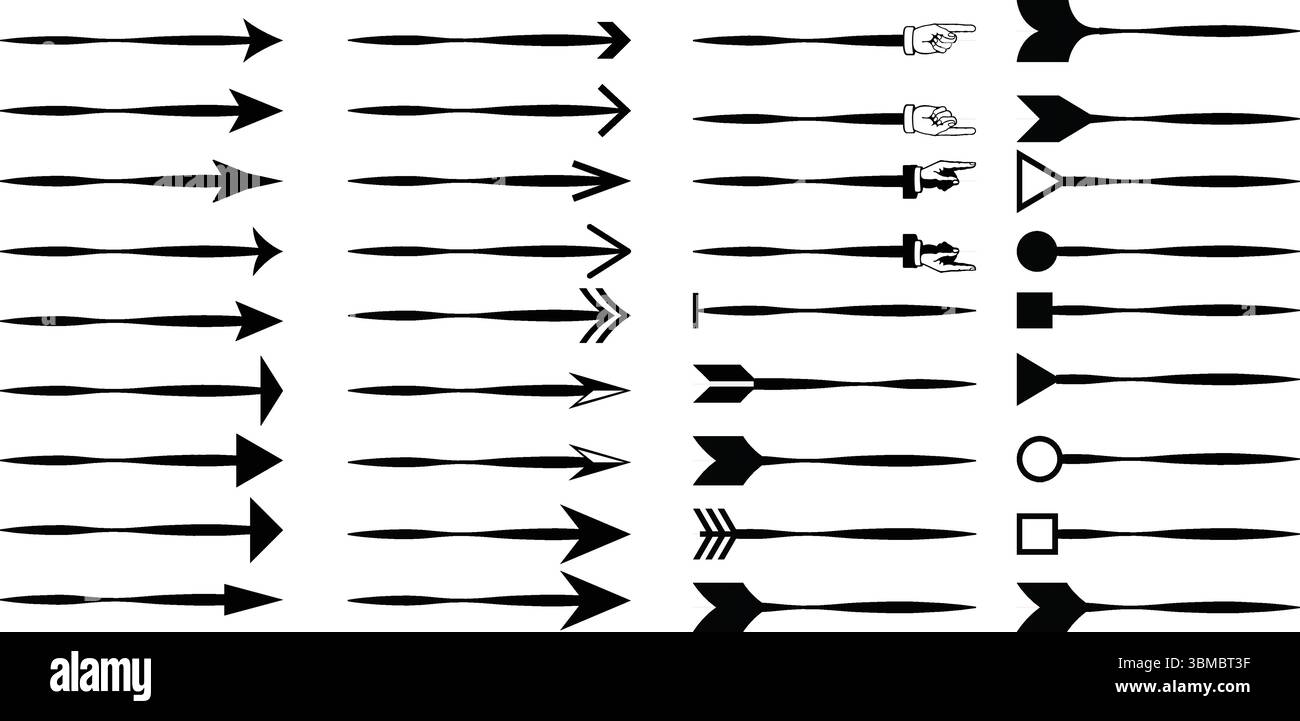 Arrow Icons SVG Bundle | Directional Vector Arrows Clipart for Design & Decor Stock Vector Image ...