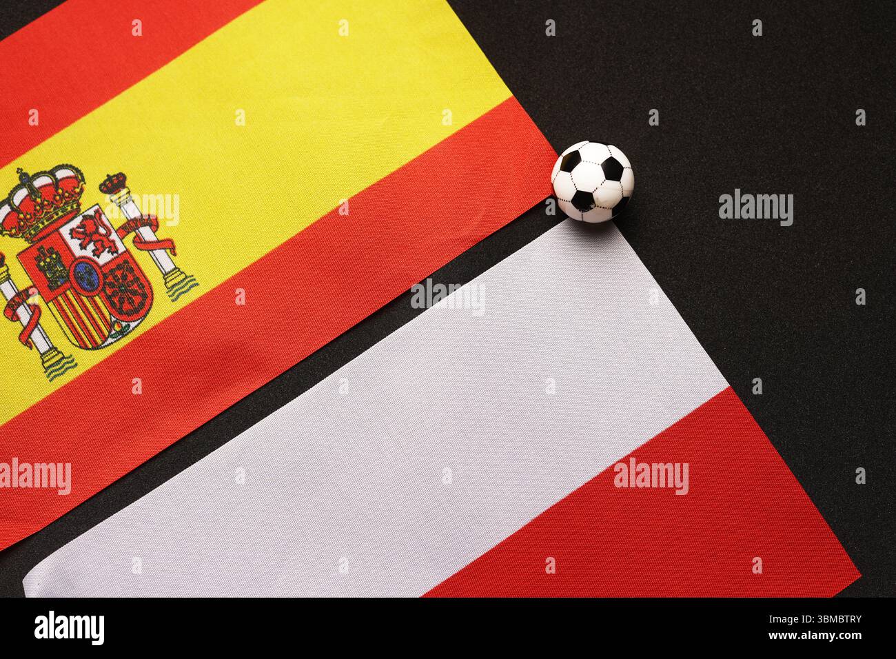 Spain vs Poland, Football match with national flags Stock Photo - Alamy
