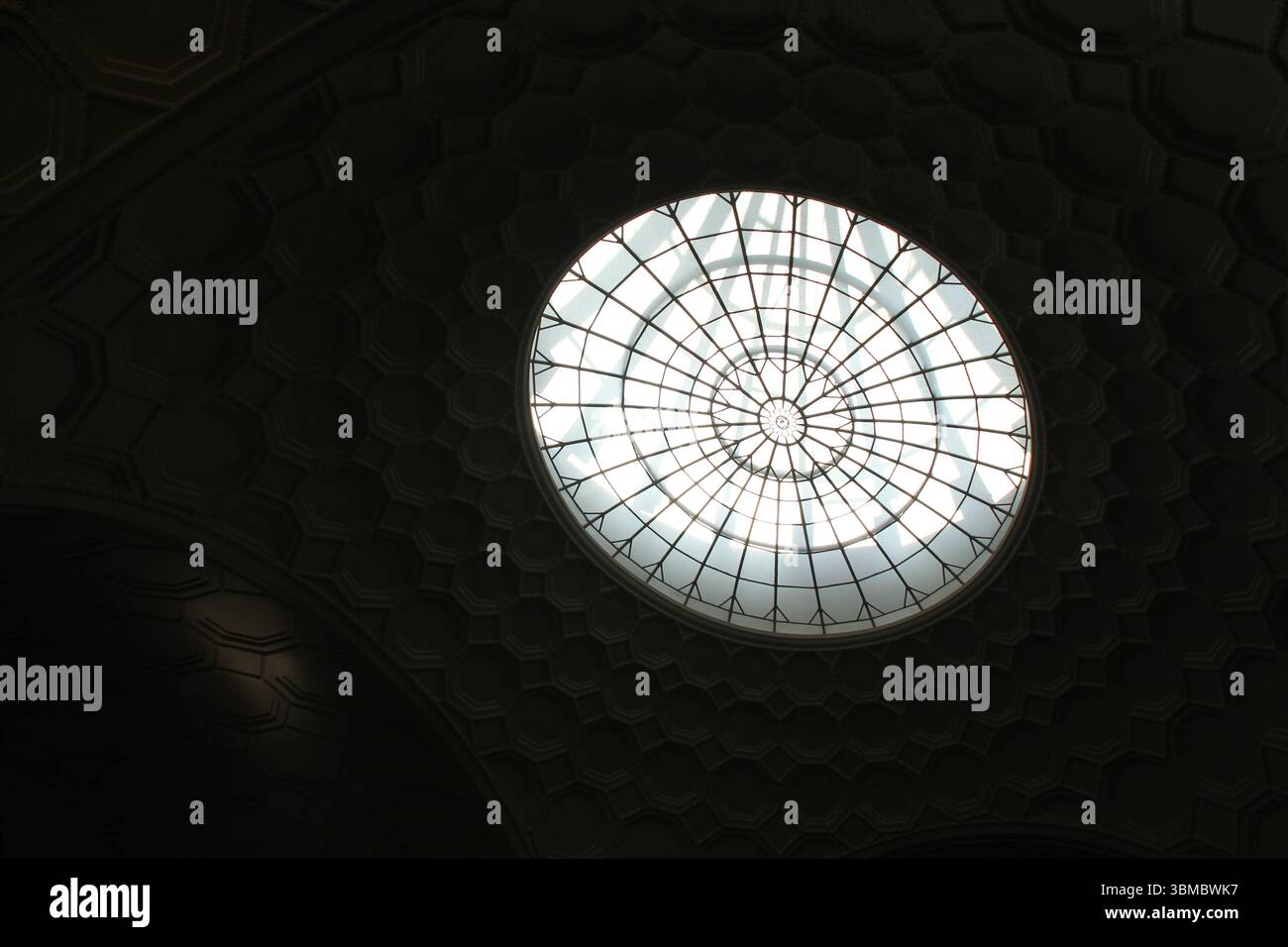 MUNICH, GERMANY - JUNE 24, 2025: Dome skylight inside the main building of Ludwig Maximilian ...