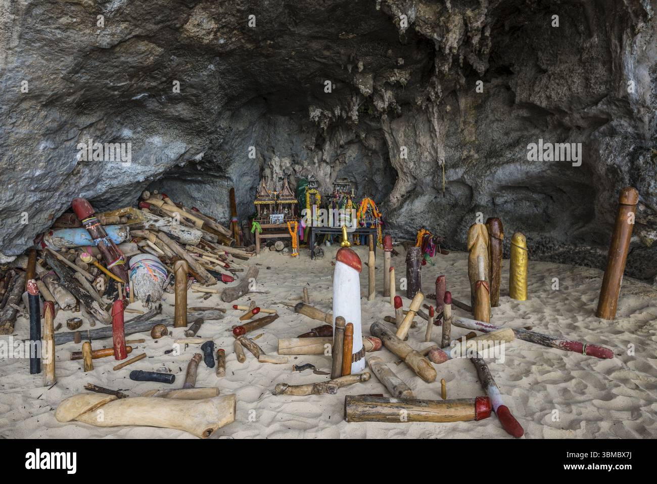 Princess Cave, Phra Nang Cave Shrine, Ao Phra Nang Beach, Railay Beach ...