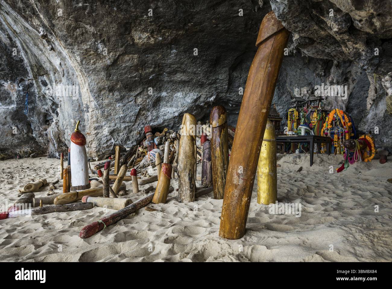 Princess Cave, Phra Nang Cave Shrine, Ao Phra Nang Beach, Railay Beach ...