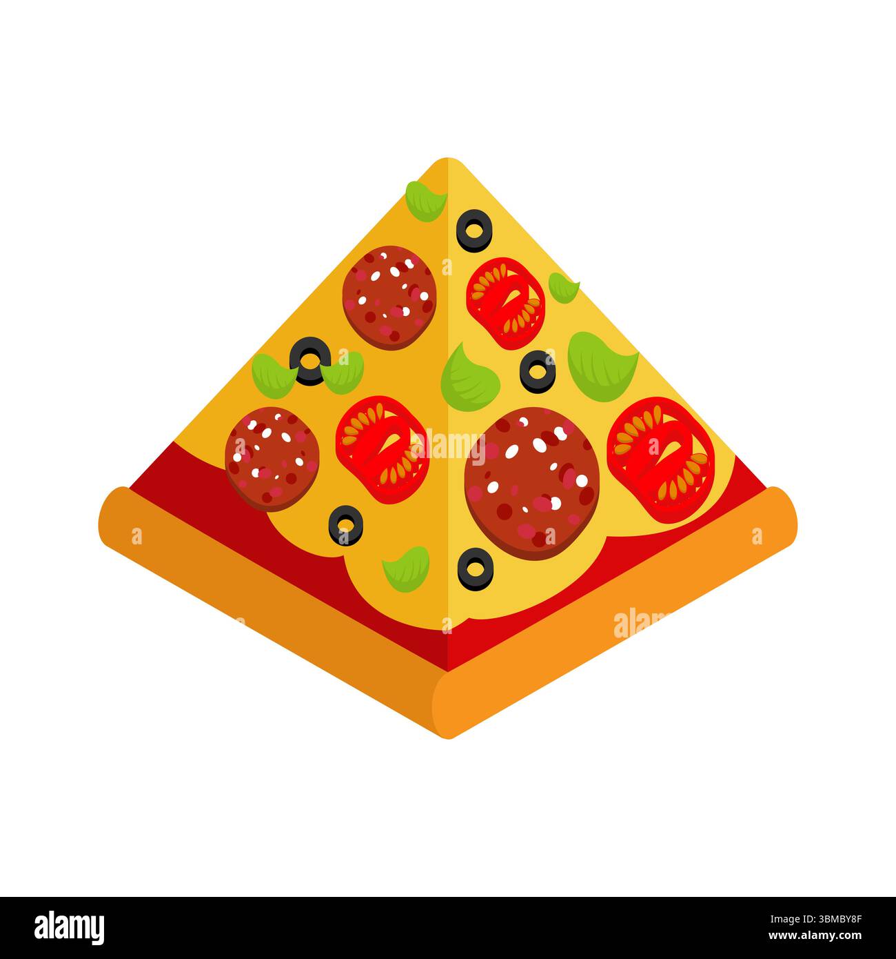 Italy shape pizza Stock Vector Images - Alamy