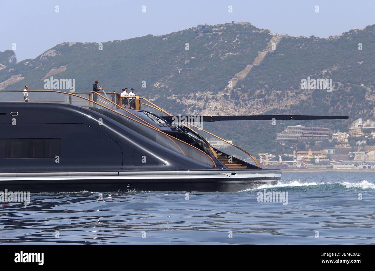 119 metre long motor yacht BREAKTHROUGH on her maiden voyage off ...