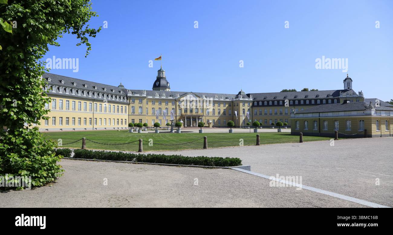 Karlsruhe Palace, former residence of the Margraves and Grand Dukes of ...
