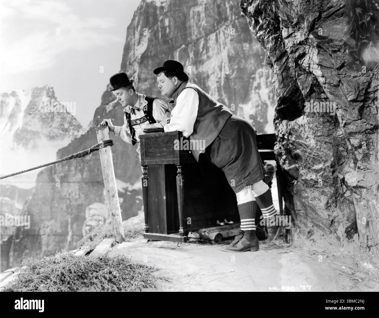 STAN LAUREL and OLIVER HARDY in SWISS MISS 1938 director JOHN G ...