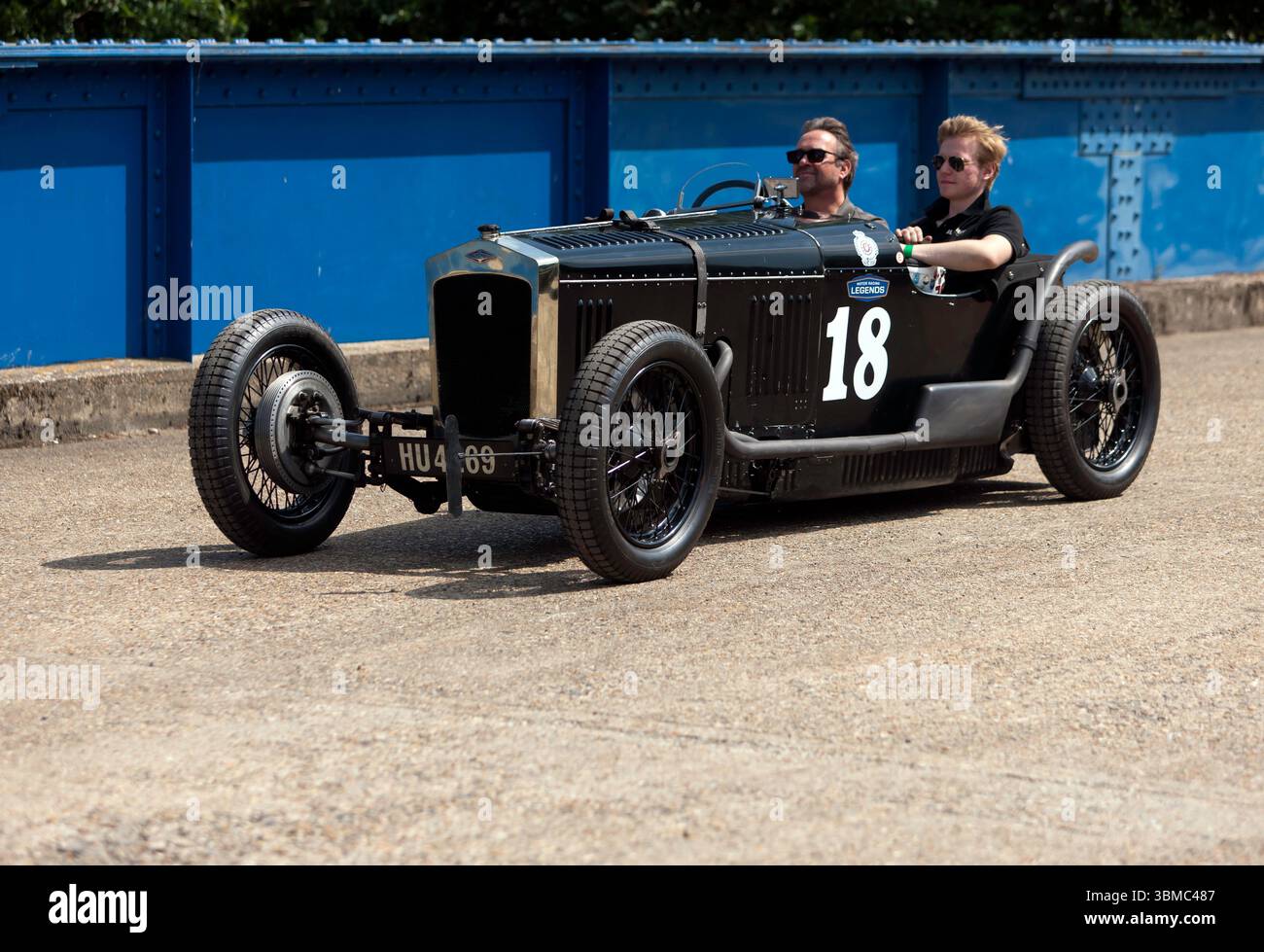 Patrick Blakeney-Edwards, Green, 1929, Frazer Nash Super Sport making ...
