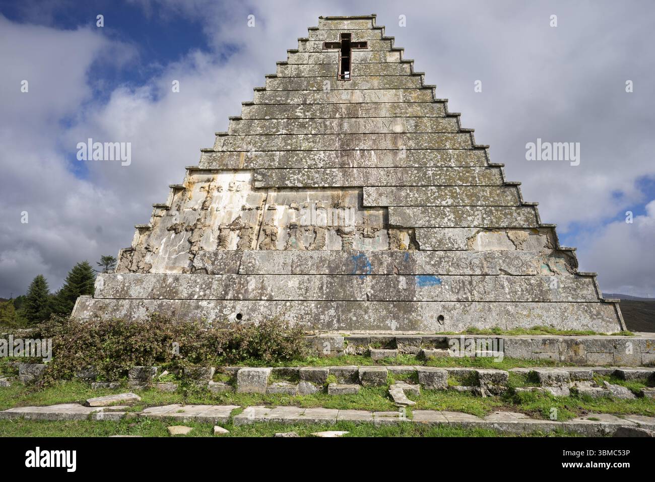 Pyramid of the Italians, 1937, mausoleum built by Francisco Franco ...