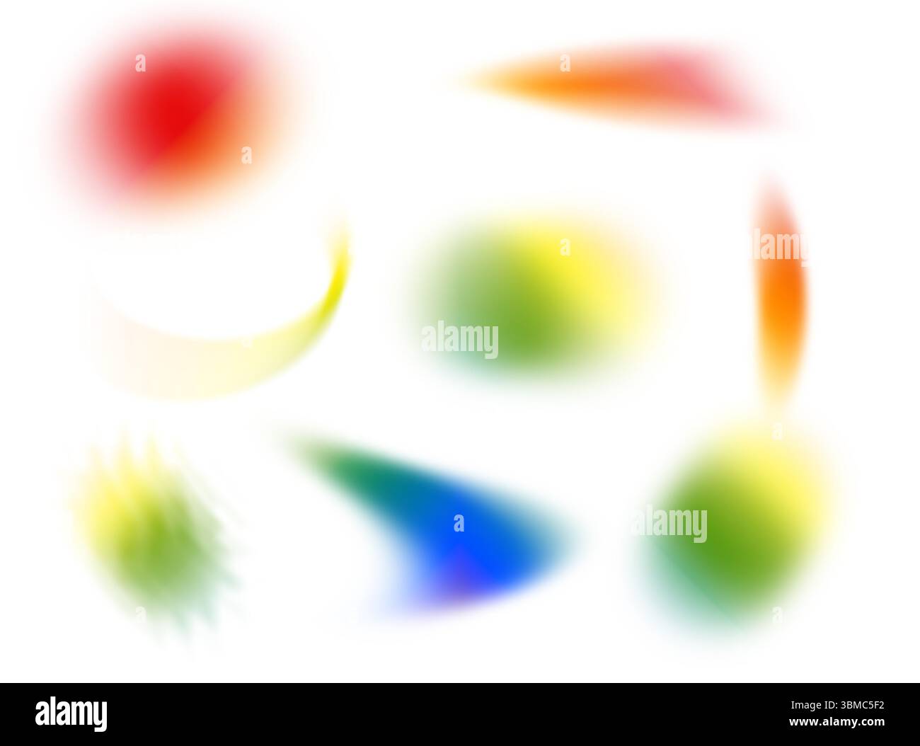 Gradient blur shapes color Cut Out Stock Images & Pictures - Alamy