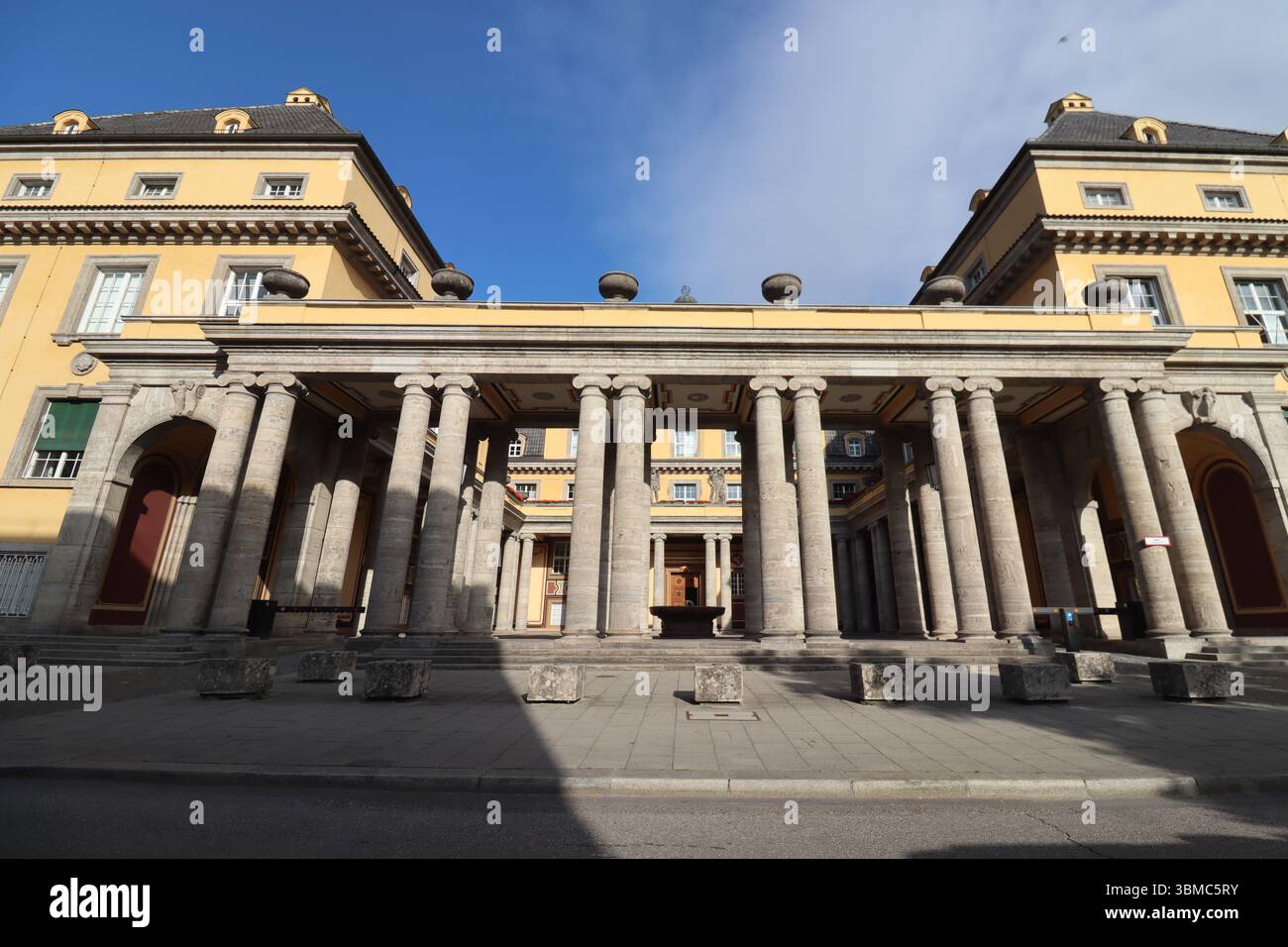 MUNICH, GERMANY - JUNE 24, 2025: Low angle view of the Bavarian State ...