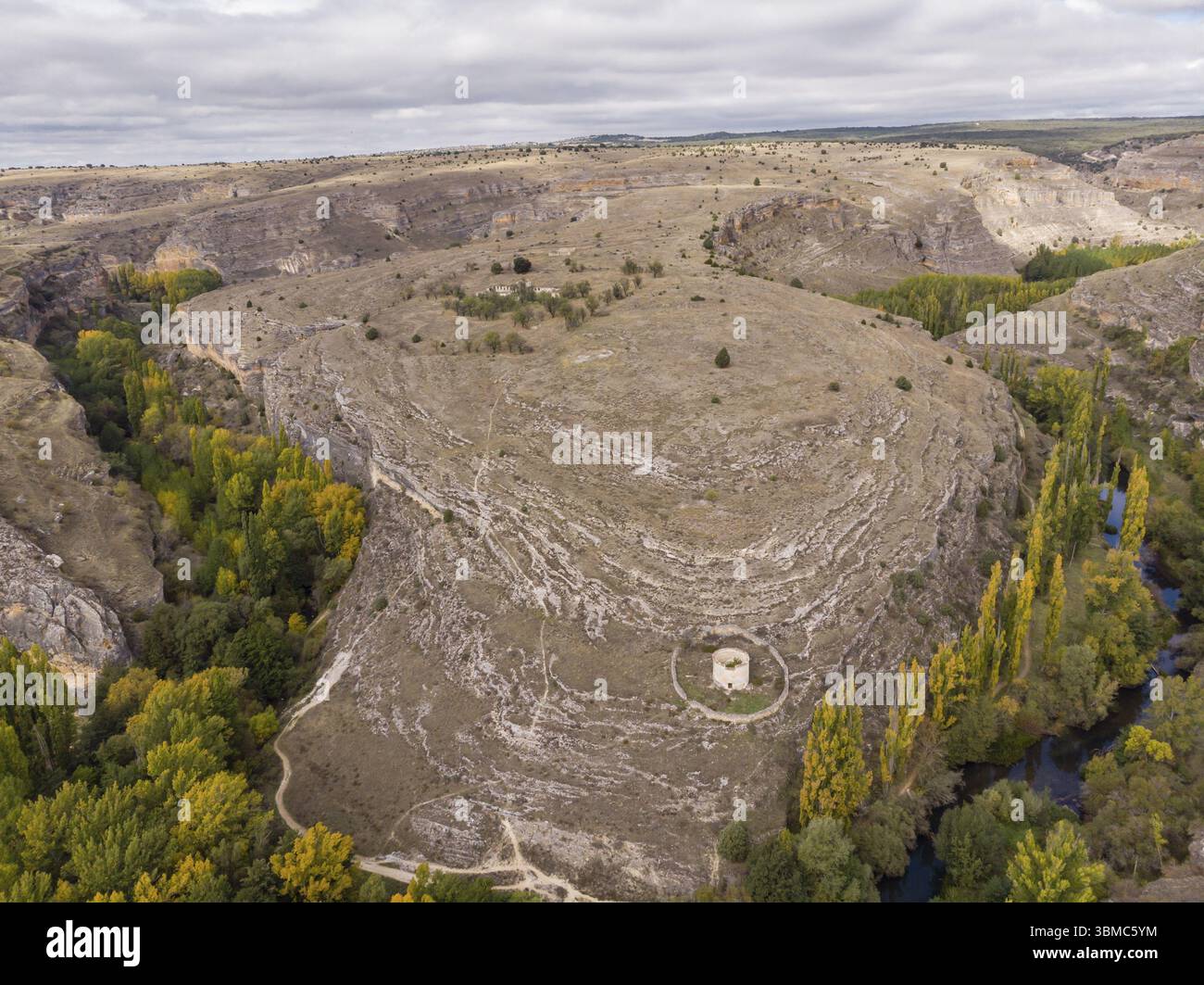 Meander, Las Hoces del Rio Duraton Natural Park, Segovia province ...