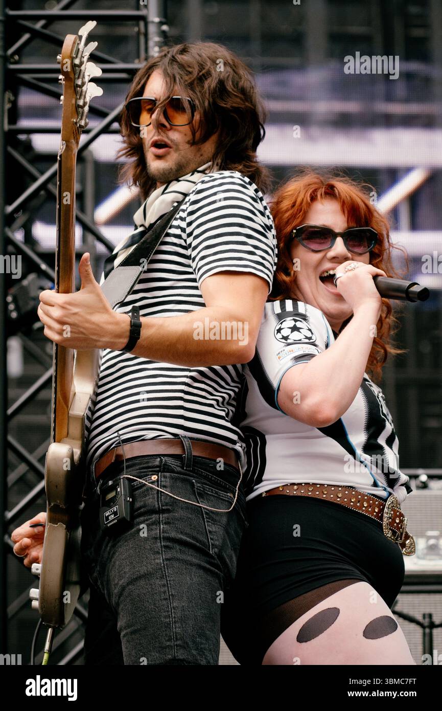 15th June 2025 - Newcastle, UK: CMAT performs at St James' Park in ...