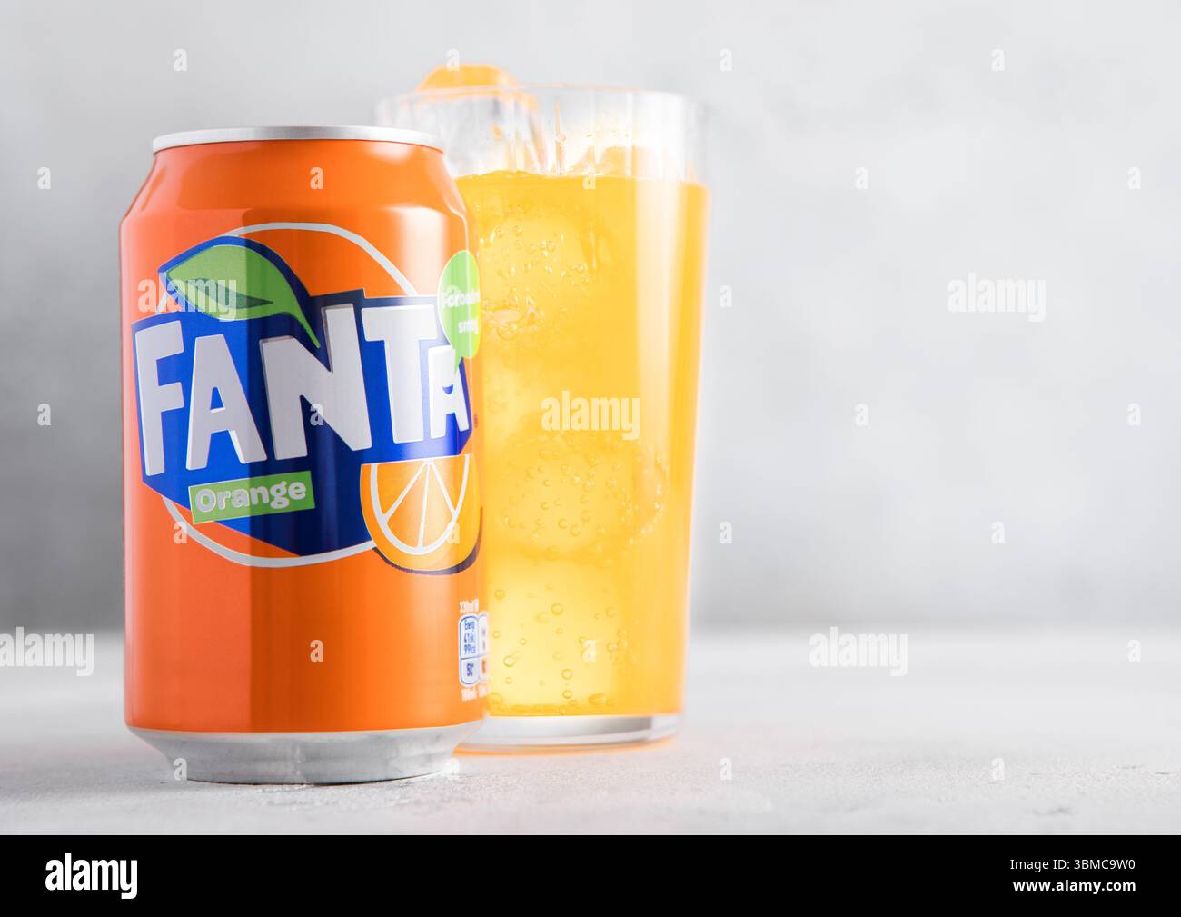 LONDON,UK - JUNE 11, 2025: Original fanta orange soda soft drink and ...