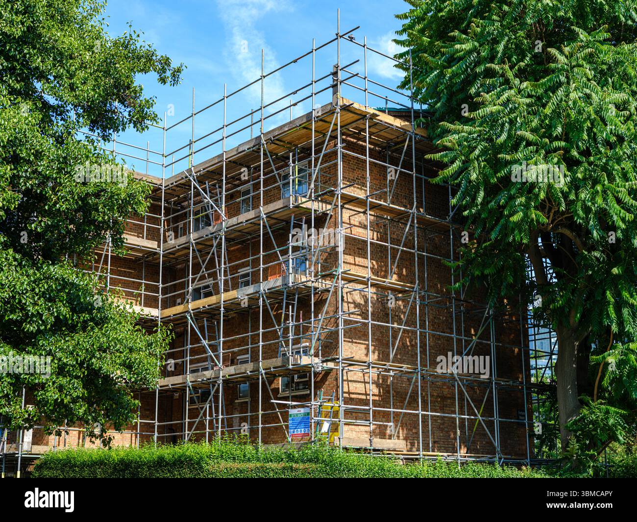 United Kingdom, London, 23 Jun 2025. Brick building undergoing ...