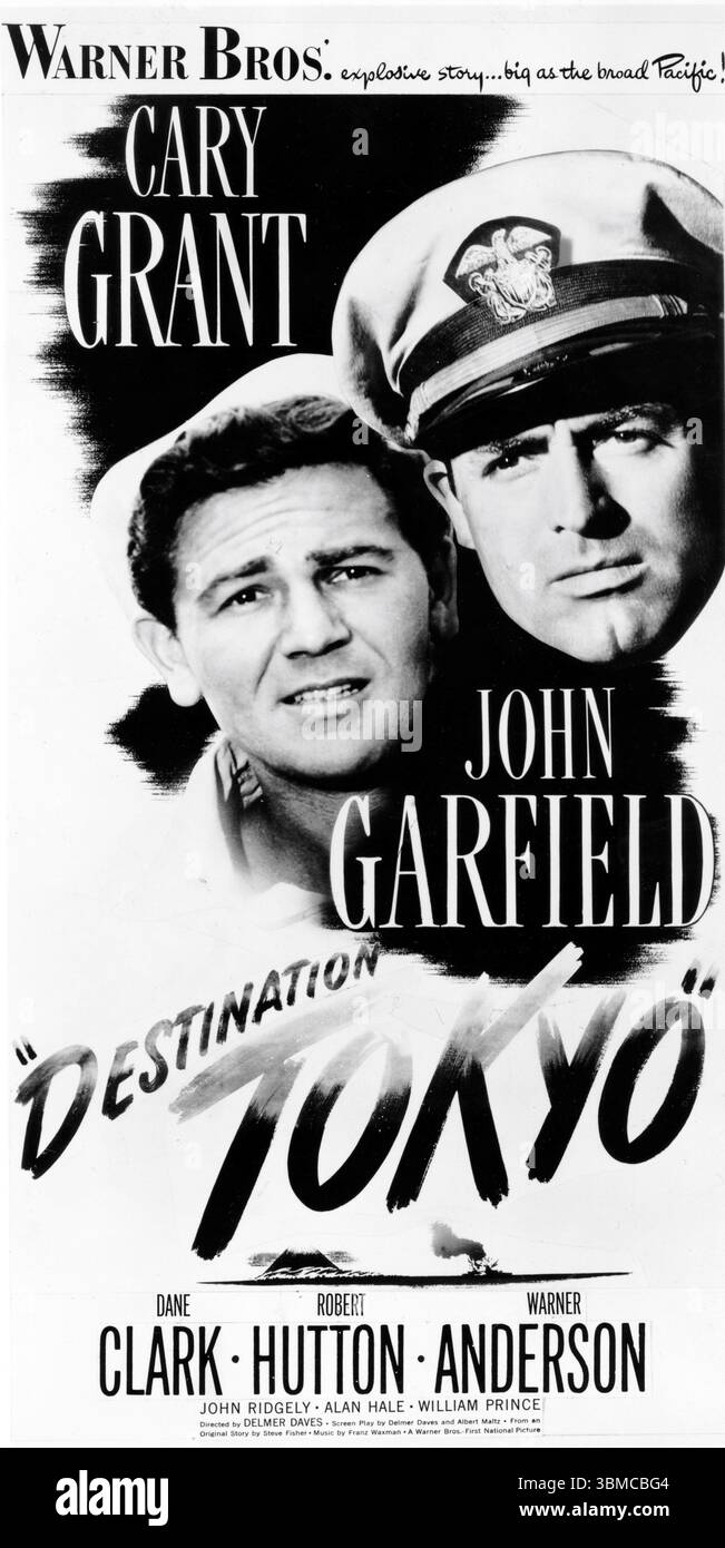 CARY GRANT and JOHN GARFIELD in DESTINATION TOKYO 1943 director DELMER ...