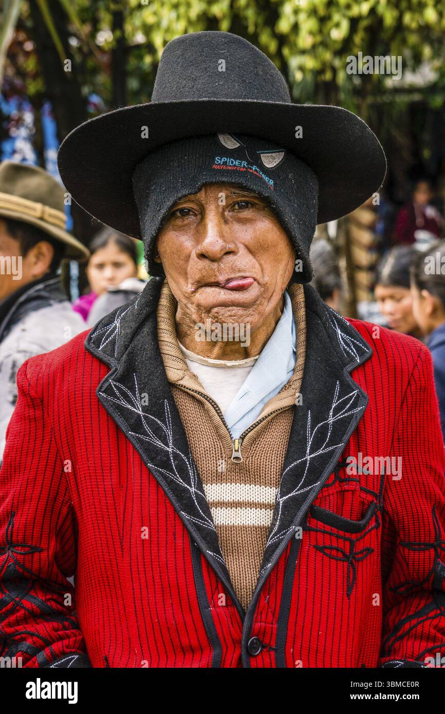 Traditional Ixil dresses, central park, Santa Maria Nebaj, El Quiche ...