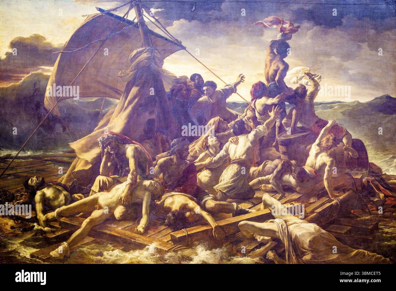 The raft of the Medusa, (Le Radeau de la Meduse), Theodore Gericault ...
