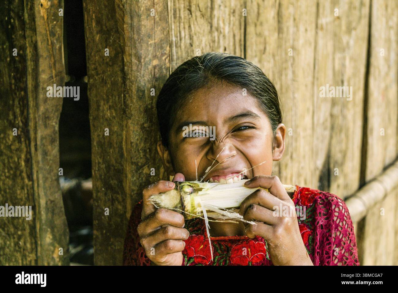 Quiche girl laughing, Sanuch village, Lancetillo, La Parroquia, Reyna ...