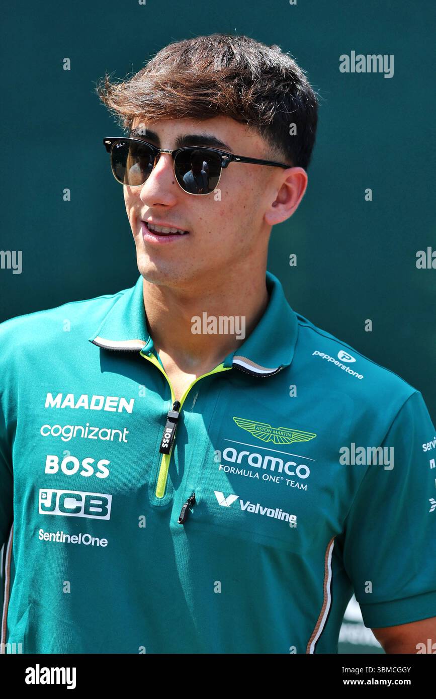 Mari Boya (ESP) Aston Martin F1 Team Academy Driver. 26.06.2025 ...