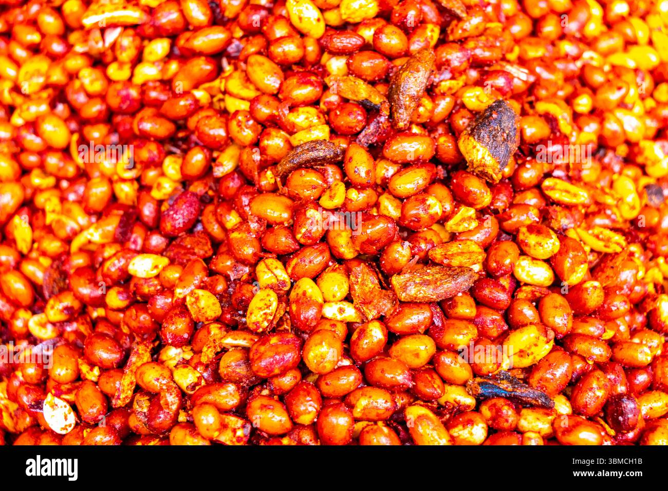 Peanut peanuts and garlic snack on the market in Centro Historico ...
