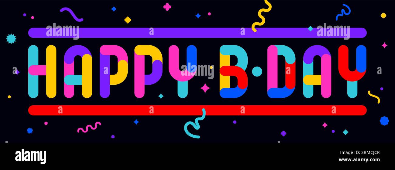 Happy Birthday. Funny banner Stock Vector Image & Art - Alamy