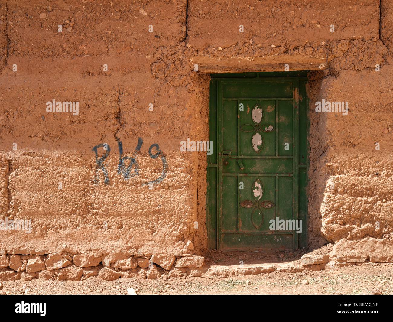 Morocco, 25 May 2025. Traditional earthen architecture in a southern ...