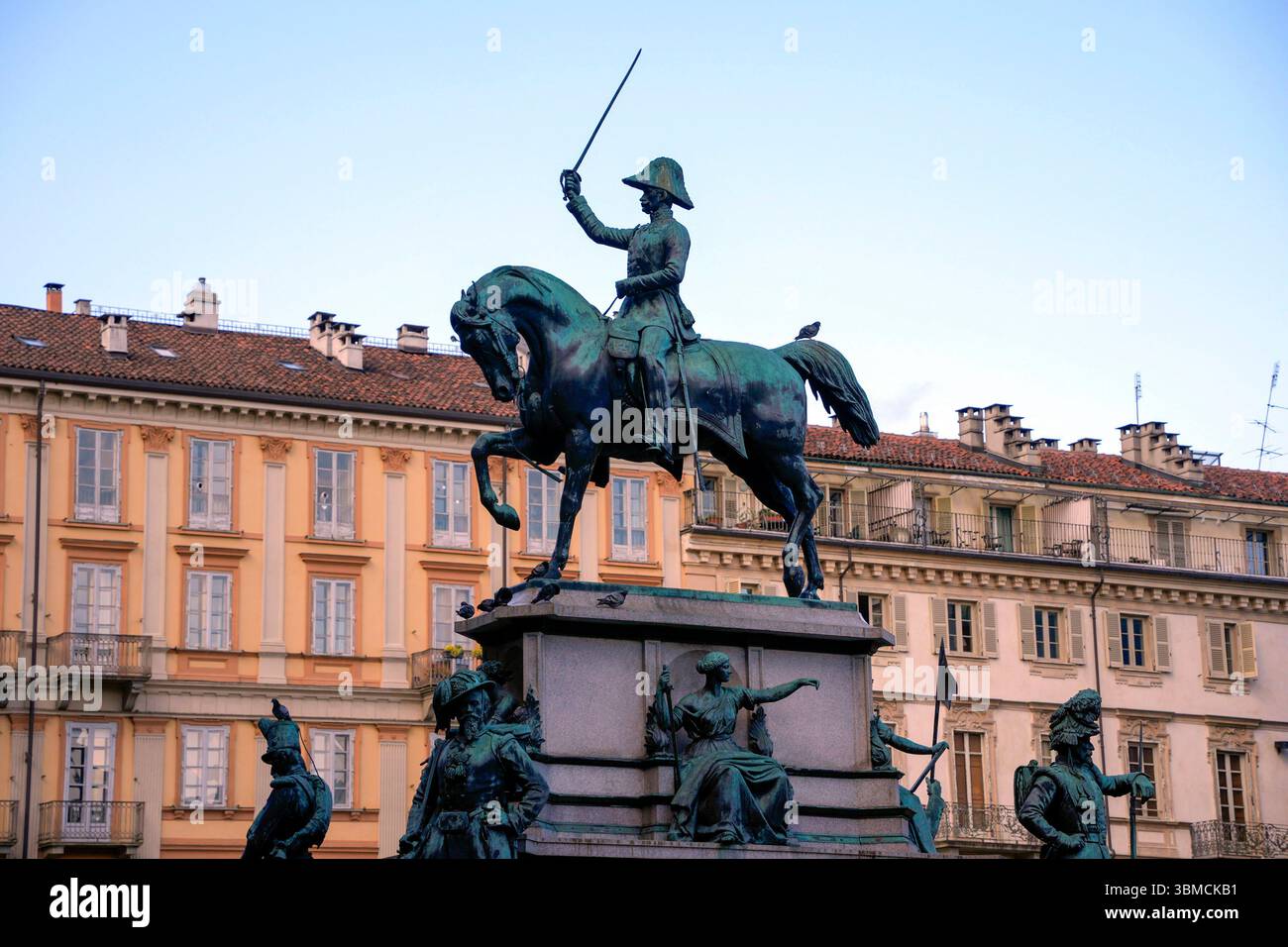 Carlo alberto monument hi-res stock photography and images - Alamy