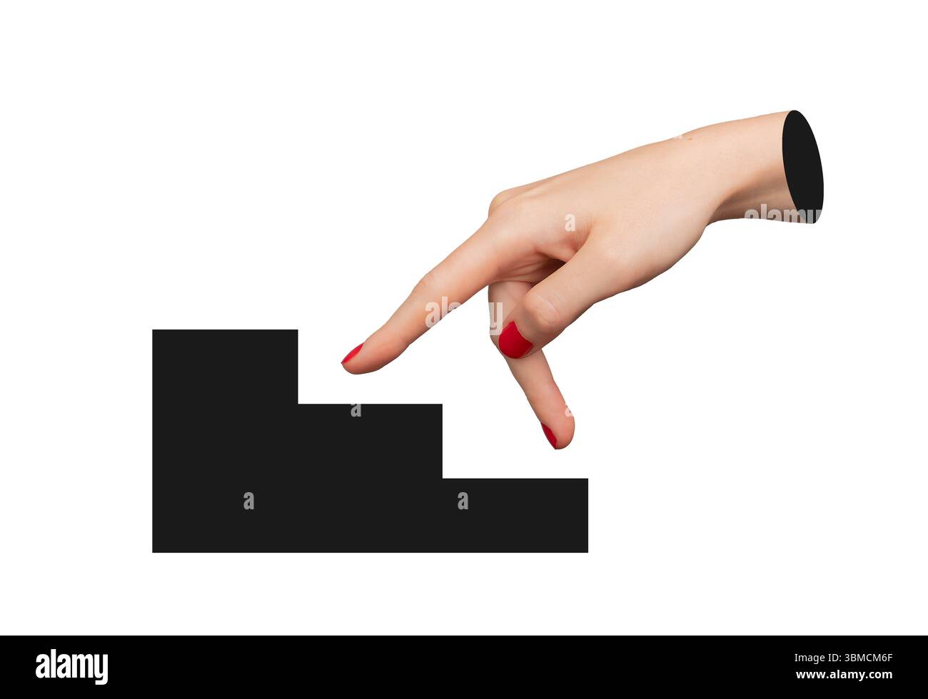 Staircase symbolizing career growth and success. Business concept of ...