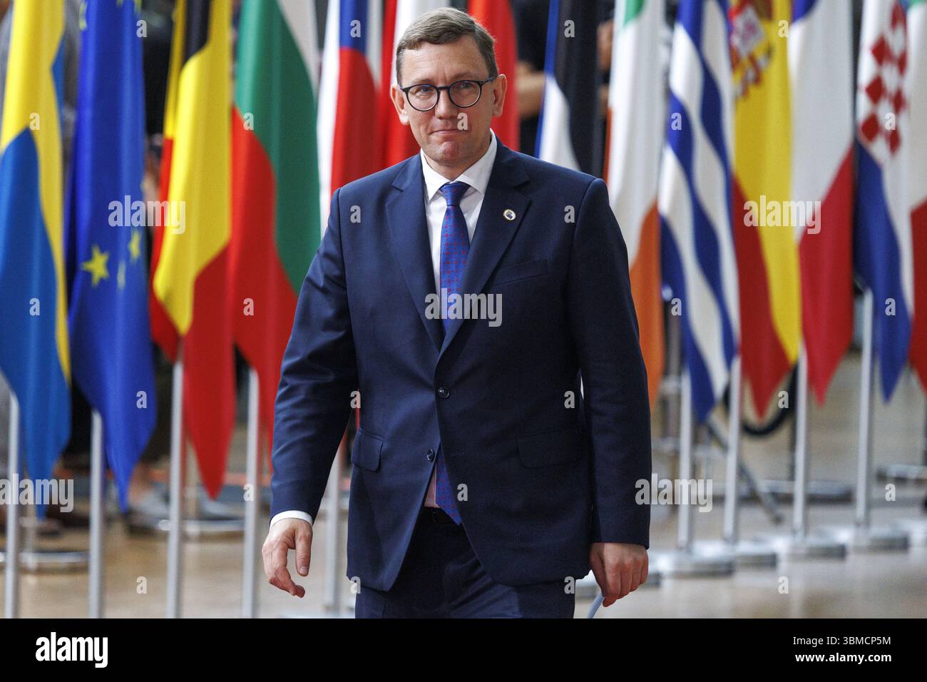 Brussels, Belgium. 26th June, 2025. Estonian Prime Minister Kristen ...