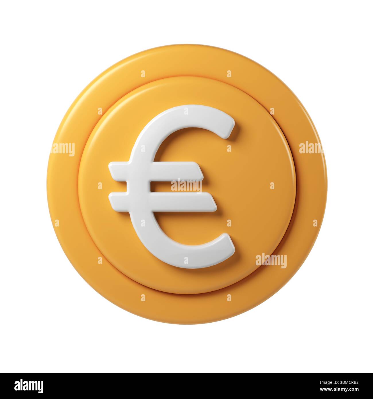 Golden 3d render icon financial coin spinning, metallic design gleaming ...
