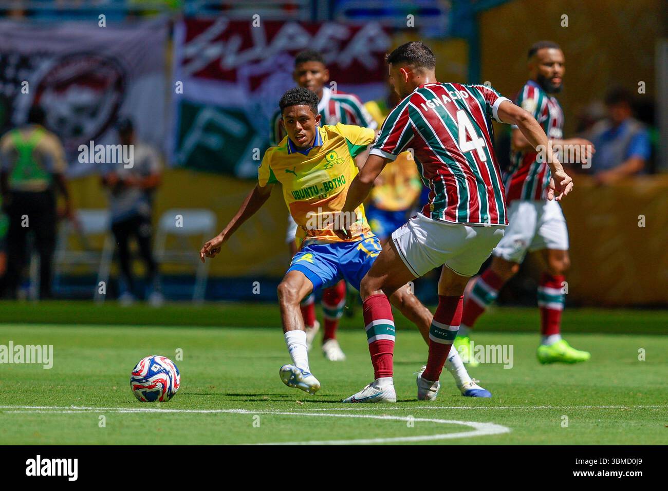 MIAMI GARDENS, FL - JUNE 25: Mamelodi Sundowns Forward Tashreeq ...