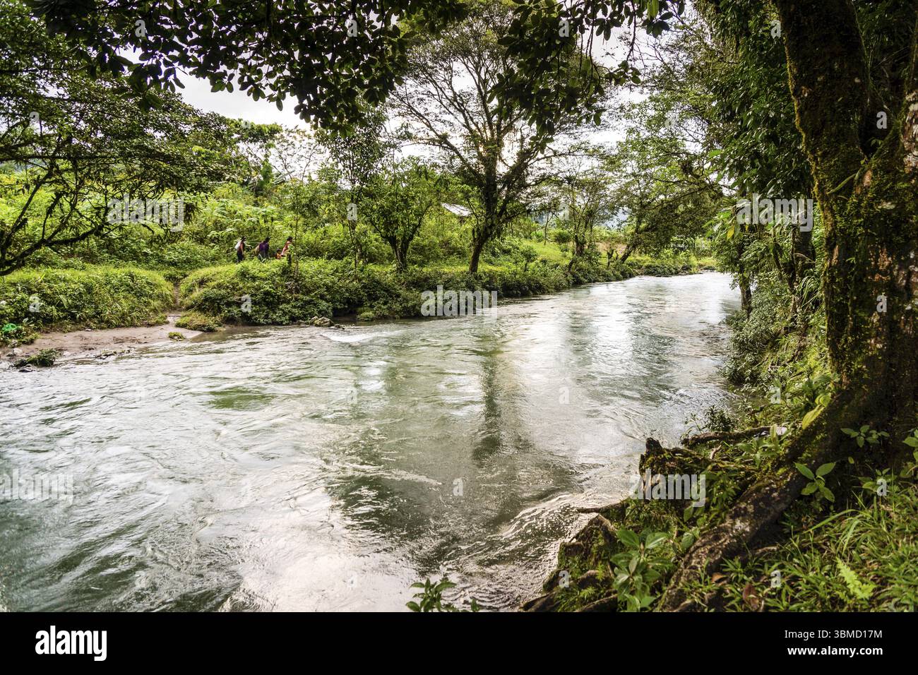 River Cuatro Chorros, Lancetillo, La Parroquia, Reyna area, Quiche ...