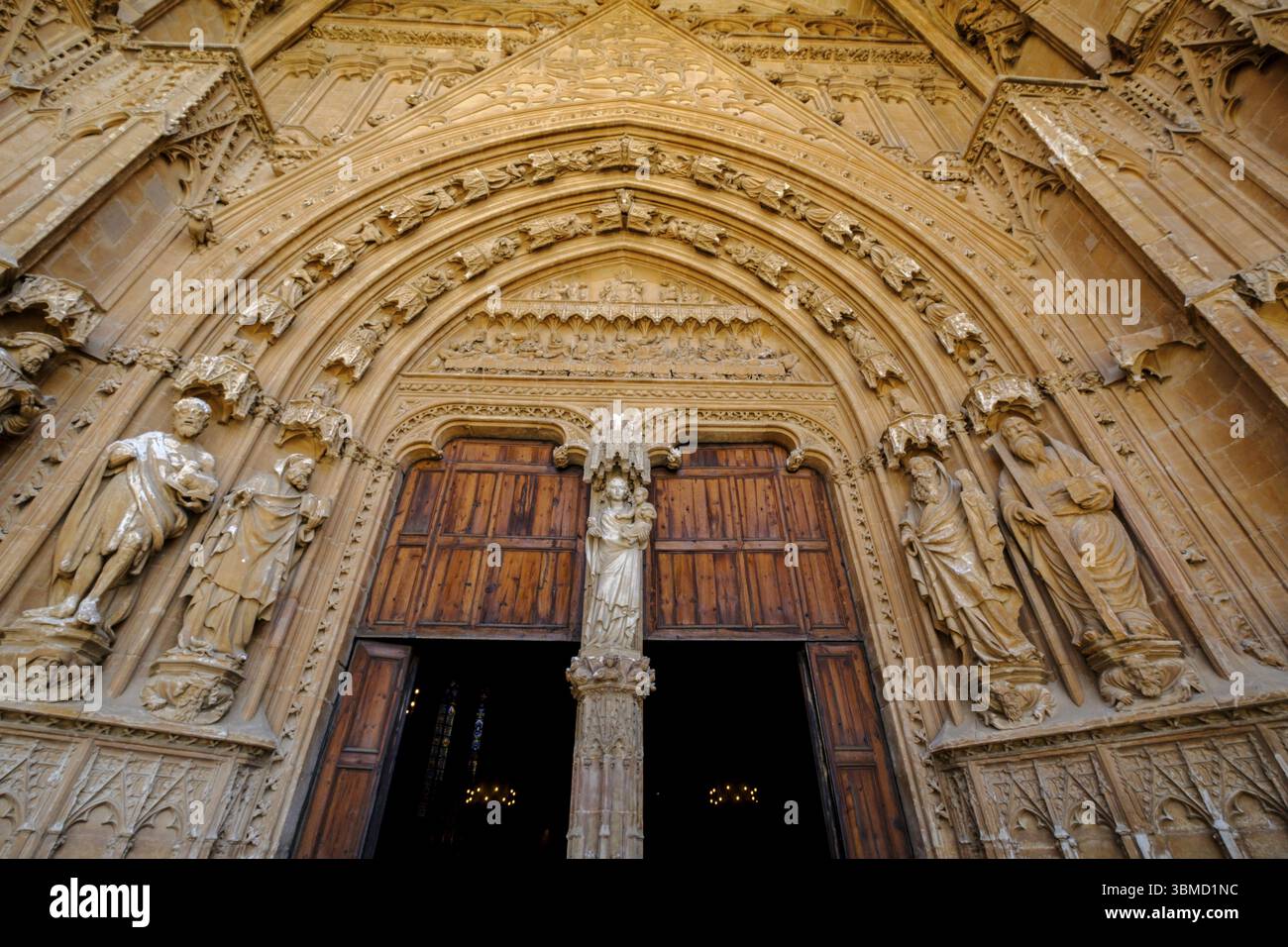 Mirador Portal, Cathedral of Mallorca, La Seu, 13th century. Levantine ...