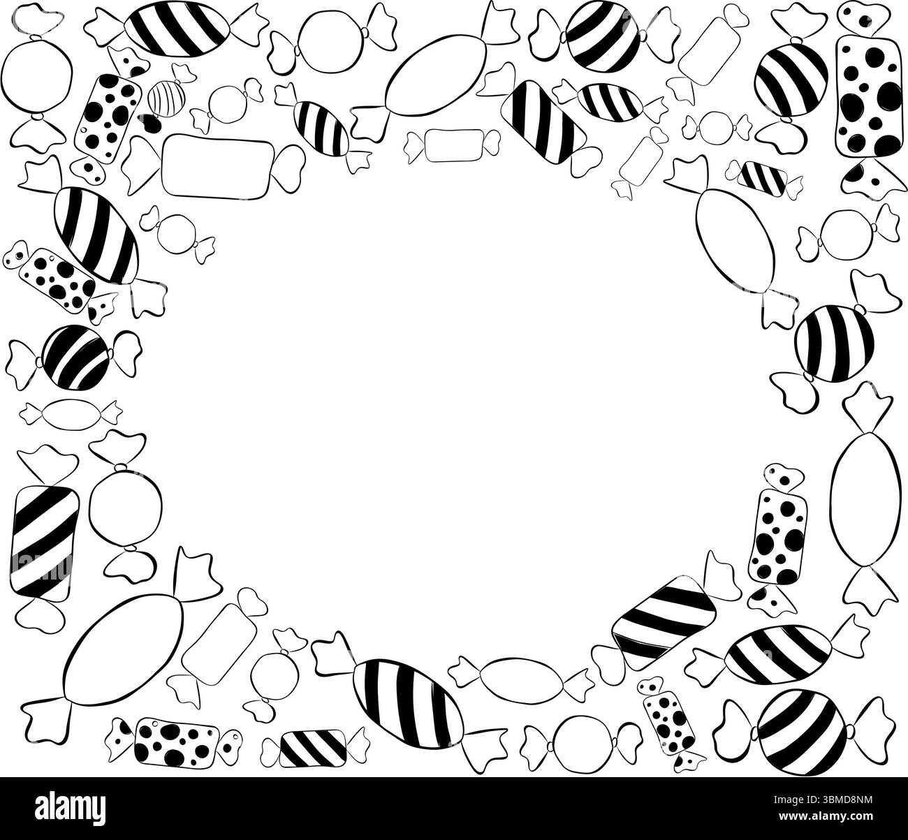 Candy sweets shop in Black and White Stock Photos & Images - Alamy