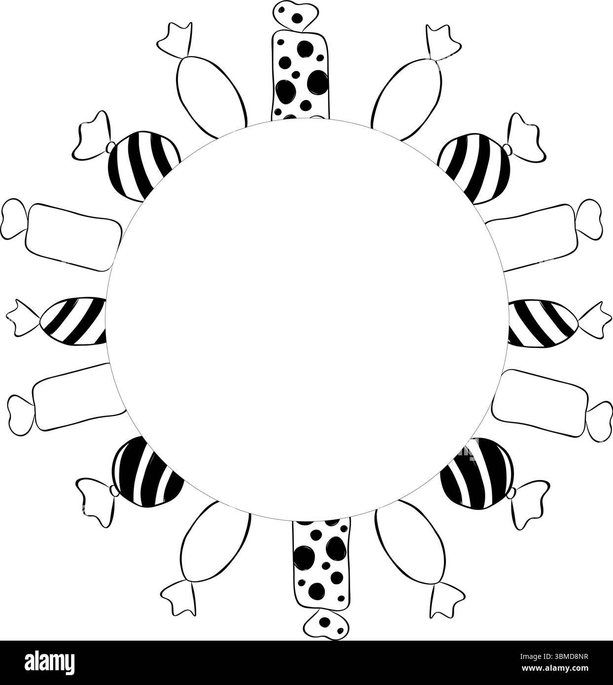 Black And White Candy Template