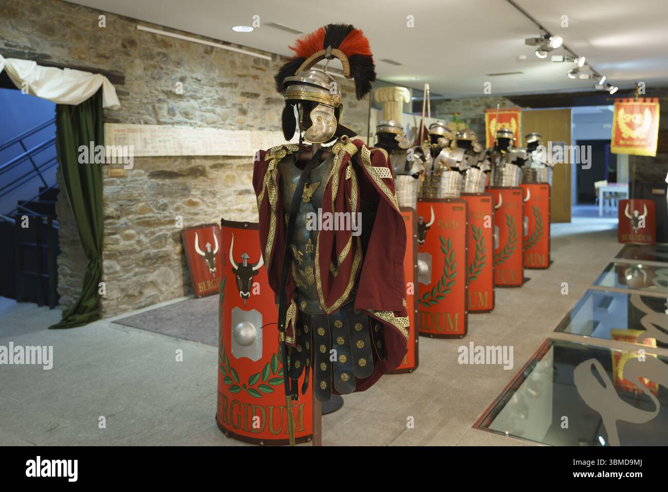Recreation of Roman legion armour for the celebration of Ludus Bergidum ...