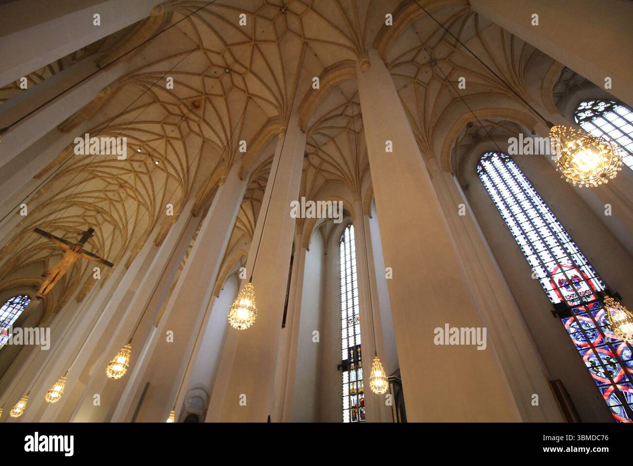 MUNICH, GERMANY - JUNE 24, 2025: Interior view of the Frauenkirche with ...