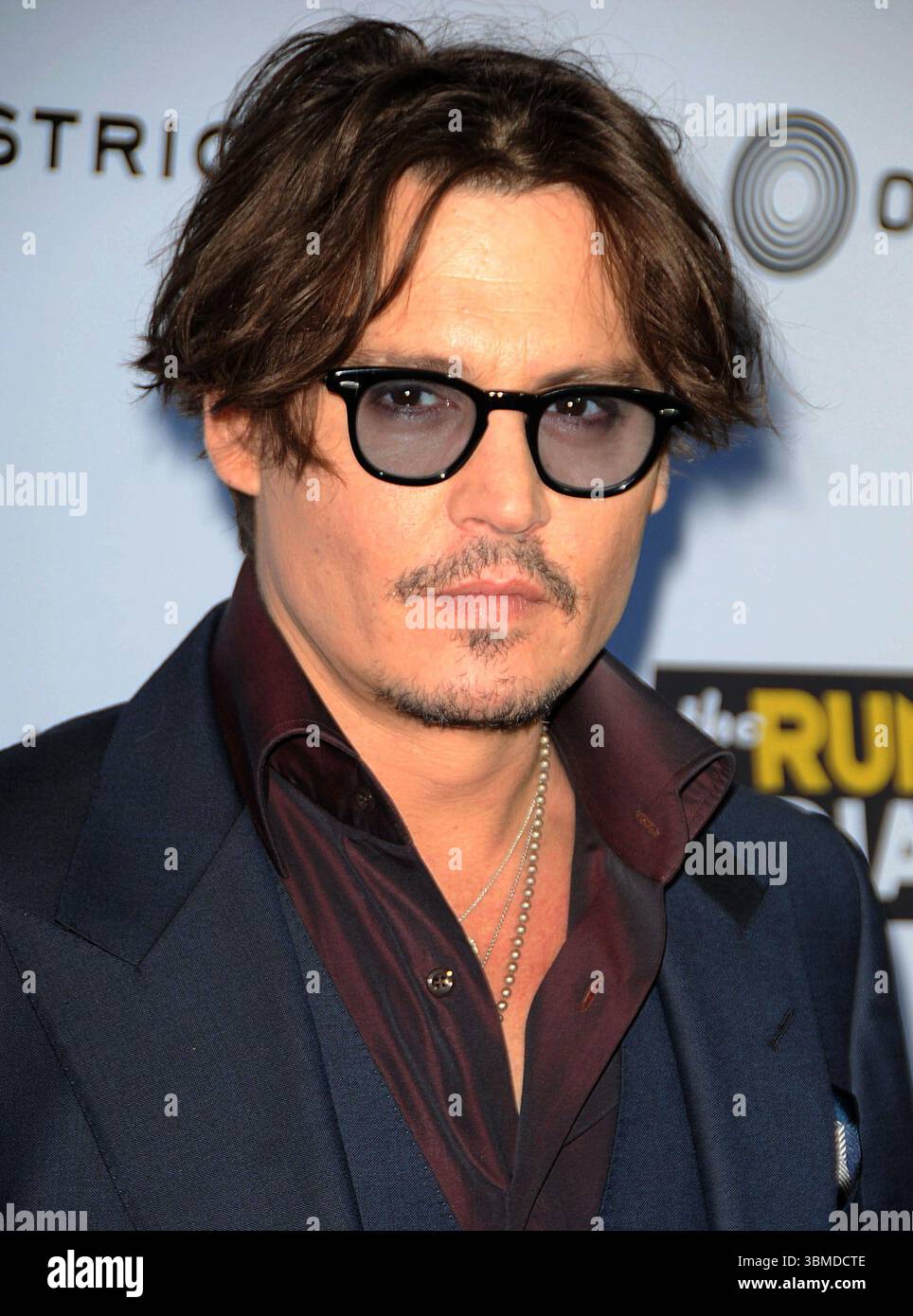 Johnny Depp at the premiere of 'The Rum Diary' held at LAMCA Art Museum ...