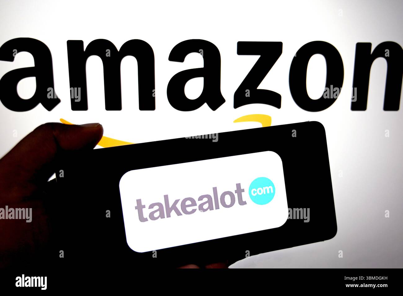 India. 25th June, 2025. In this photo illustration, a Takealot logo is ...