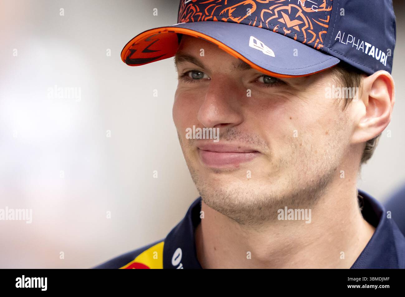 SPIELBERG - Max Verstappen (Red Bull Racing) en route to the press ...