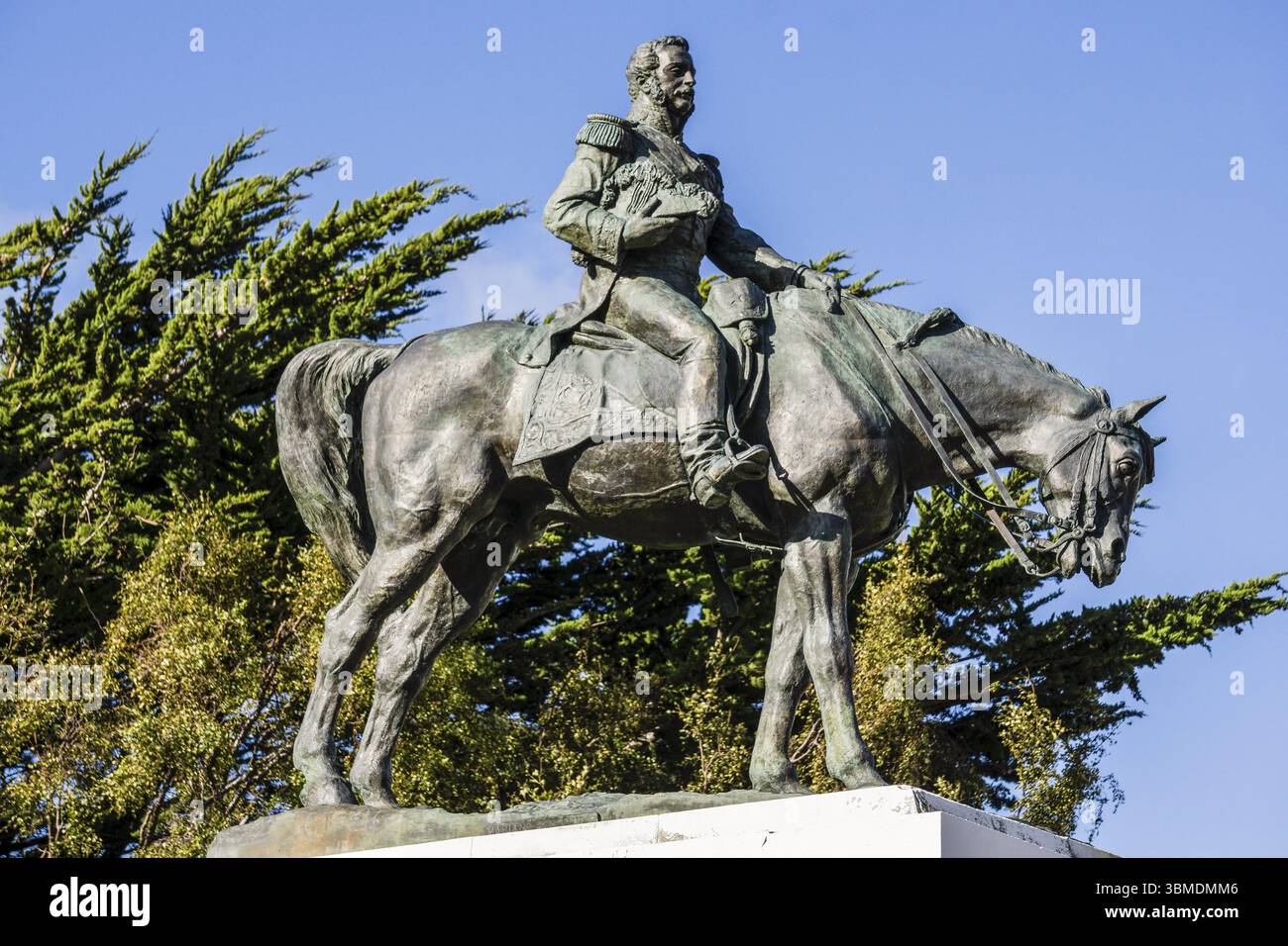 Sculpture by Manuel Bulnes, Punta Arenas -Sandy Point-, Patagonia ...