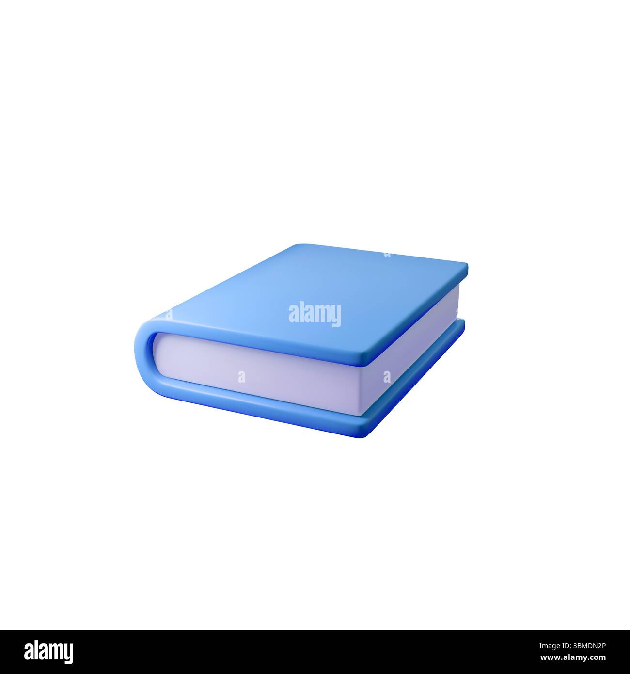 3d Vector illustration of a closed blue book. Ideal for educational ...