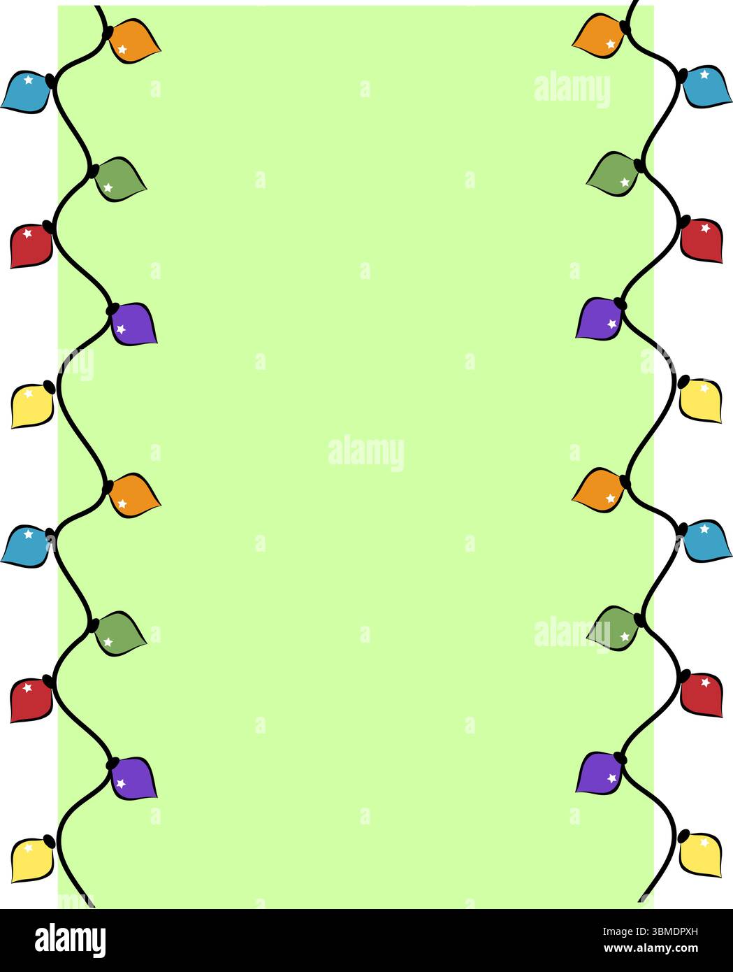 White frame string light Cut Out Stock Images & Pictures - Alamy